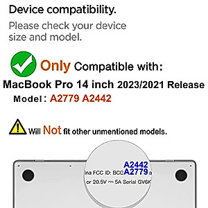 Teazgopx Bling Rhinestone MacBook Pro 14 inch Case A2779 M2 Pro / M2 Max chip & A2442 M1 Pro / M1 Max chip (2023/2021),Glitter Sparkle Diamond Fashion Luxury Shiny Crystal Hard Shell for Women Girls