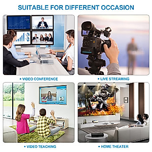 Guermok Video Capture Card, 4K Cam Link Card HDMI to USB 3.0 Capture Card, Full 1080P60FPS Video Capture Device for Gaming Streaming, for ipad Mac OS System Windows PS4 PS5, Steam Switch Xbox1