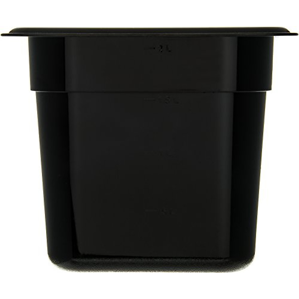 Carlisle FoodService Products Plastic Food Pan 1/6 Size 6 Inches Deep Black (Pack of 6)