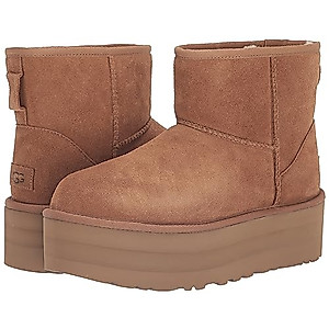 UGG Women's Classic Mini Platform Boots, Chestnut, 9