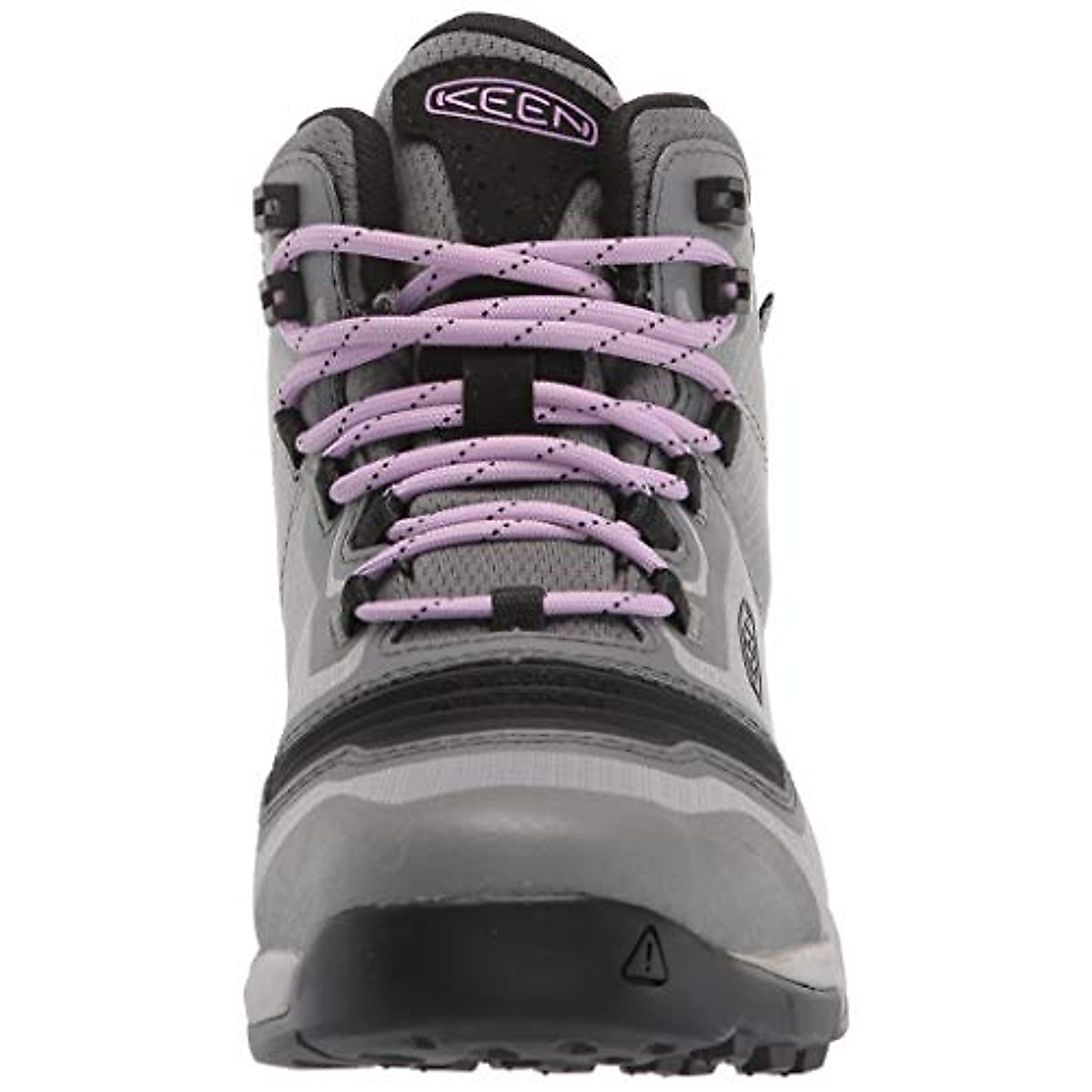 KEEN womens Tempo Flex Mid Height Lightweight Waterproof Hiking Boot, Steel Grey/African Violet, 8.5 US