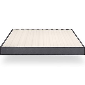 ZINUS Upholstered Metal and Wood Box Spring, 7.5 Inch Mattress Foundation, Easy Assembly, Fabric Paneled Design, King