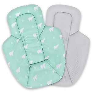 Minne Baby Infant Insert, Cool Mesh Fabric Newborn Insert Compatible with 4Moms MamaRoo and RockaRoo Swing, Soft and Breathable with Head and Body Support