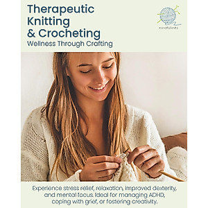 mindfulknits Premium Straight Single Pointed Beech Wood Knitting Needles – Size US 13, 9mm – 35cm Length – Knitting Supplies for Relaxation & Stress Relief (US 13, 9mm)