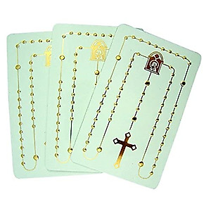 Pocket Rosary Card 3 1/4 Inch (Set of 3)