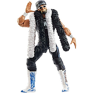 Mattel WWE "Hollywood" Hulk Hogan WrestleMania Elite Collection Action Figure with Accessory & "Mean" Gene Okerlund Build-A-Figure Parts, 6-inch