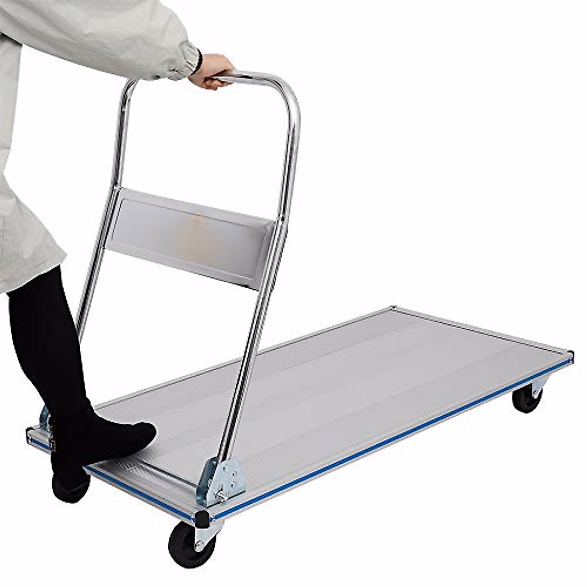 XYYSSM,Push Cart Moving Platform Hand Truck, Foldable for Easy Storage and 360 Degree Swivel Wheels with 700lb Weight Capacity