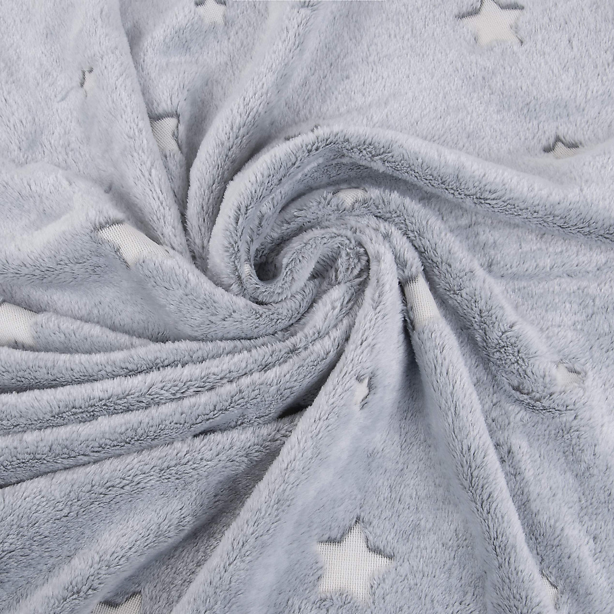 Tadpoles Super Soft Glow in The Dark Stars Baby Blanket, Girls and Boys (30x40 inch)