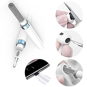 SIREG Bluetooth Earbud Cleaning Pen, in-Ear Earphone Cleaning Soft Dust Brush Pen for Cleaning Ear Wax, Dust in Bluetooth Headphone Case, Camera and Cellphone