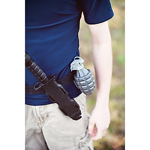 Commando Toy Play Set 5 Piece Military Toys for Kids Cowboy Sheriff Blaster with Holster and Adjustable Belt, Role Play Dress Up Halloween Costume Accessories