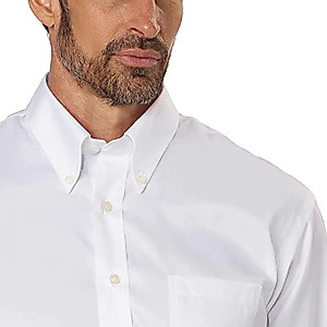 Kirkland Signature Men’s Button Down Dress Shirt, Variety (White, 18.5X36)