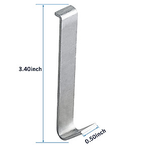 KUZIUA 6 Pack Aluminum Alloy Hook Without Require Drilling, Hooks for Fiber Cement Board Siding(Installation Tool Included)