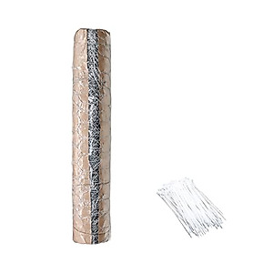 Qlvily Chicken Wire 13.7" x 393.7" Poultry Wire Netting, Hexagonal Galvanized Mesh Garden Fence Barrier, Pet/Rabbit/Chicken Wire Fencing, with 100 PCS Cable Zip Ties