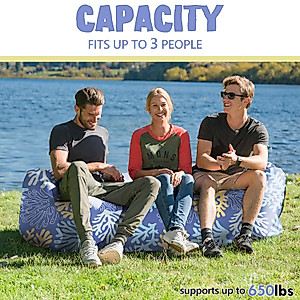 AlphaBeing Inflatable Lounger Beach Chair Accessories, Air Sofa Hammock Inflatable Couch for Camping Backyard Lakeside with Compression Sacks, Ideal Outdoor Gifts for Adults