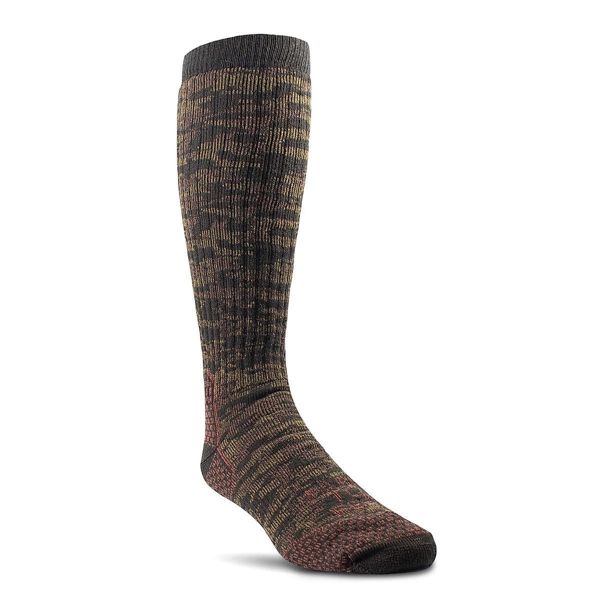 Farm to Feet Men's Slate Mountain Midweight Over-The-Calf Socks, Brown, X-Large