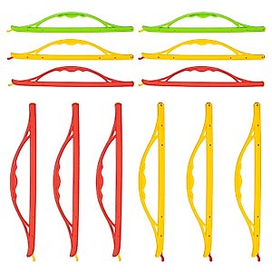 12 Pieces Bag Clips for Bags Plastic Bag Sealer with Handle,Bag Sealing Clips for Open Bags Clips for Food Packages,Binder Clips Chip Clips Food Storage Fresh Keeping (11/13.7 inch)…