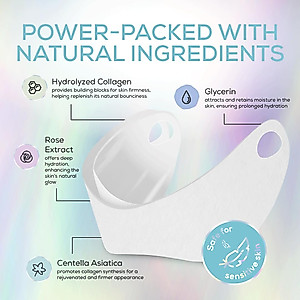 VENUS VISAGE V-Line Chin Mask, Moisturizing Double Chin Mask for Jaw Line Definition, Chin Strap for Double Chin for Women & Men, V Line Lifting Mask, Visually Sculpting Double Chin Strap (5-Pack)