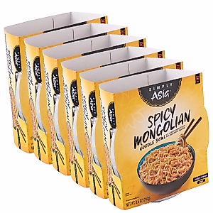 Simply Asia Spicy Mongolian Noodle Bowl, 8.5 oz (Pack of 6)