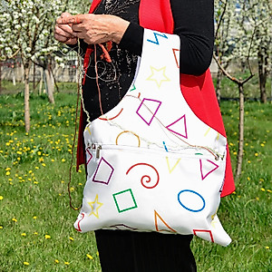 Knitting Tote Bag Lightweight Travel Knitting Yarn Storage Bag Organizer Empty Portable Knit Wrist Bag for Holding Yarn, Crochet Hooks, Crochet Needles, Knitting and Crochet Supplies