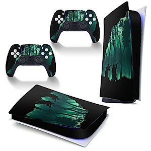 PlayStation 5 Digital edition version sticker protective cover, Revenge of The Wild ps5 controller protective shell (compatible with ps5 Digital edition)