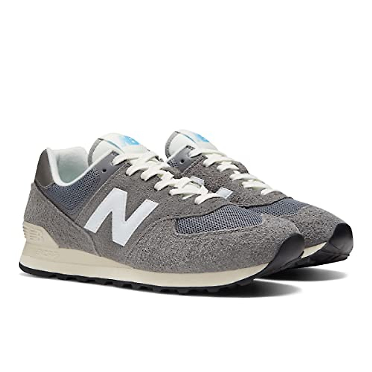 New Balance Men's 574-V2 Lace-up Sneaker, Grey/White, 12