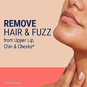 NAIR Prep & Smooth Face, Exfoliating Facial Hair Removal for Woman, Depilatory Cream, Smooth Skin Solution for Effective Hair Removal, Hydrating with Hyaluronic Acid for Skincare, 1.76 oz