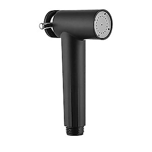 Shower System, Handheld Bidet Sprayer for Toilet, ABS Baby Cloth Diaper Sprayer Portable Hand Held Toilet Bidet Sprayer Head for Feminine Wash, Pet Washing, Adjustable Water Pressure Control,Black(Bl
