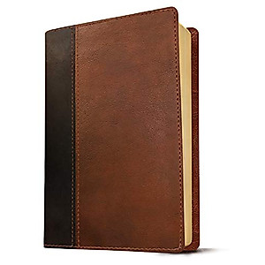 Every Man's Bible: New Living Translation, Large Print, TuTone (LeatherLike, Brown/Tan) – Study Bible for Men with Study Notes, Book Introductions, and 44 Charts