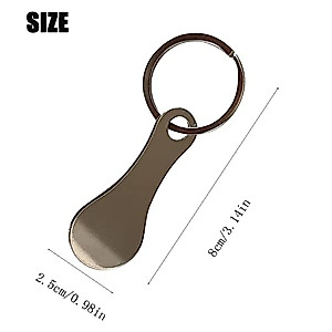 Portable Aluminum Alloy Key Ring Shopping Trolley Tokens Metal Shopping Trolley Token Coin Keyring Trolley Unlock Key for Grocery Shopping Cart