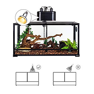 WACOOL Reptile Heat Lamp UVA UVB Reptile Light All in One, Simulated Full Spectrum Basking Sunlight Bulb for Reptile Amphibian Tortoise Snake Gecko Bearded Dragon Use + UVB Sensor Card 1PC