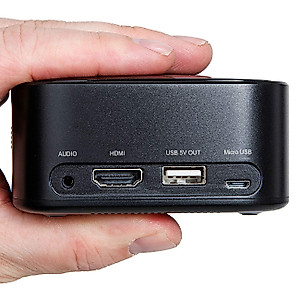 M29 Portable Projector - Rechargeable Battery - Home and Outdoors (Renewed Premium)