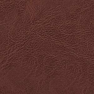Osunnus Crazy Horse Vegan Faux Leather Fabric by The Yard 55" Wide 1.25mm Thick Synthetic PU Faux Leather Sheets for DIY Crafts Furniture Cover Auto Marine Upholstery, Brown