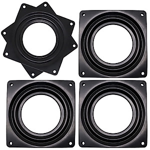 BENLIUDH Lazy Susan Hardware, 4 Inch Lazy Susan Bearing Turntable for Table Serving Trays, Cabinet, DIY Craft Project 4 Pcs