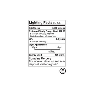 LimoStudio 2 Packs of Photography Fluorescent Full Spectrum Bulb, 105 Watt, 6500 Kelvin Daylight Neutral Tone, Energy Saving CFL Bulb, Photo Video Studio, LMS121
