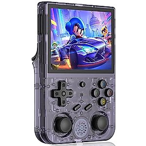 RG353V Retro Handheld Game with Dual OS Android 11 and Linux,RG353V with 64G TF Card Pre-Installed 4452 Games Supports 5G WiFi 4.2 Bluetooth Online Fighting,Streaming and HDMI