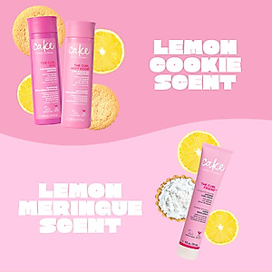 Cake Beauty Curl Friend Curl Defining Shampoo, Conditioner & Cream Set - Avocado & Argan Oil Curly Hair Products - Anti-Frizz, Cruelty Free & Vegan Gift Set