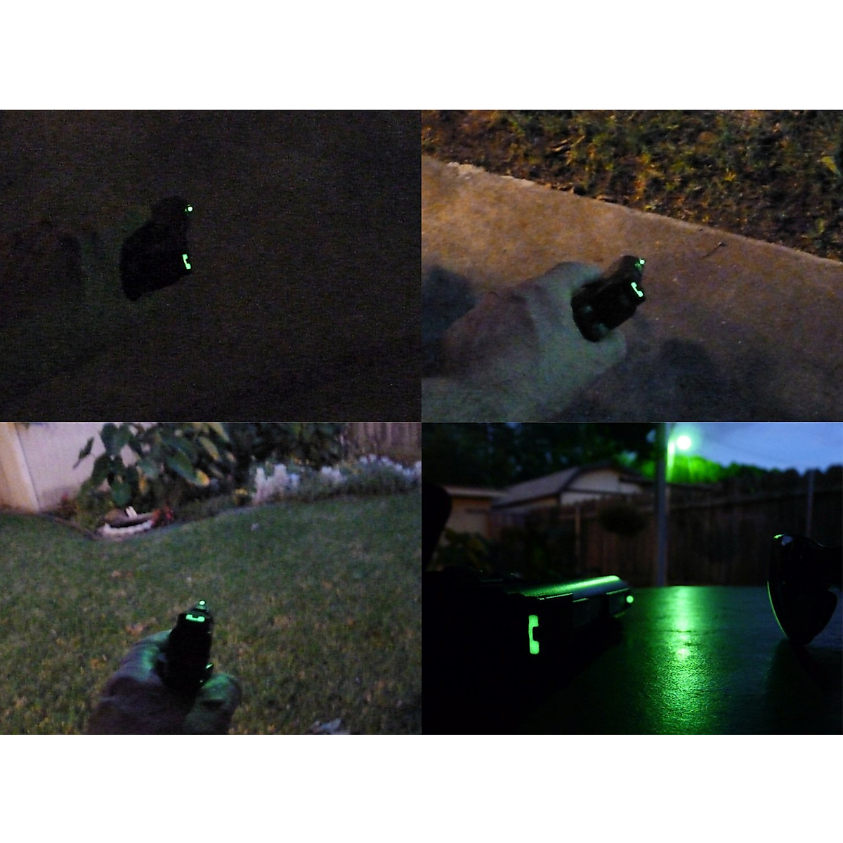 Glow-On Green, Green Day Color and Green Night Glow, Gun Night Sights Paint. Small 2.3 ml vial. Concentrated, Bright, Long Lasting Glow.