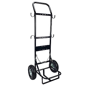 Onsen - Dolly Hand Cart for Portable Tankless Water Heaters - Mobile Hot Water Washing Station - Large 10 Inch Pneumatic Wheels - for Pet Grooming, Horse Stables, Hunting Camp & Camping