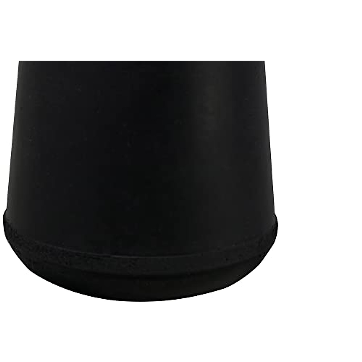 Shepherd Hardware 8746E Leg Tips 1-1/4-Inch Inside Diameter Rubber Chair Leg Caps, 24 Pack, Black