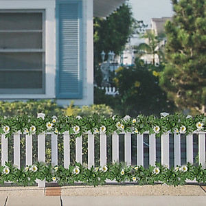 SOMYTING Artificial Daisy Garland Decorative Fake Flower Vine Hanging 5.6Ft Silk Flower Greenery for Home Garden Outdoor Ceremony Wedding Arch Floral Decor