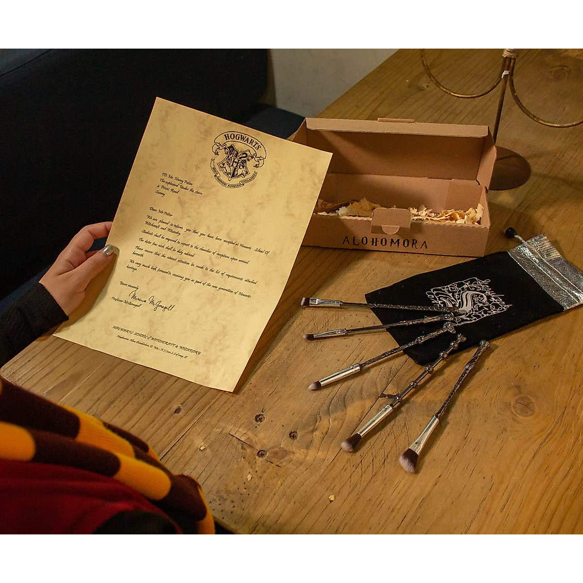 VKM BOONILO´OB Harry Inspired Makeup Brushes Set – Magical Wand Brush Collection for Women & Potter Fans