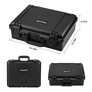 HeiyRC Waterproof Hard Case for DJI Mavic Air 2 2S Fly More Combo Drone Remote Controller Accessories Storage Suitcase Protective Travel Box