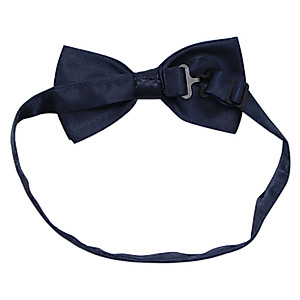 JAIFEI Suspenders & Bowtie Set- Men's Elastic X Band Suspenders + Bowtie For Wedding, Formal Events (Navy)