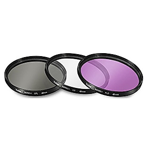 49mm Multi-Coated 3 Piece Filter Kit (UV-CPL-FLD) for Canon EF 50mm f/1.8 STM Lens