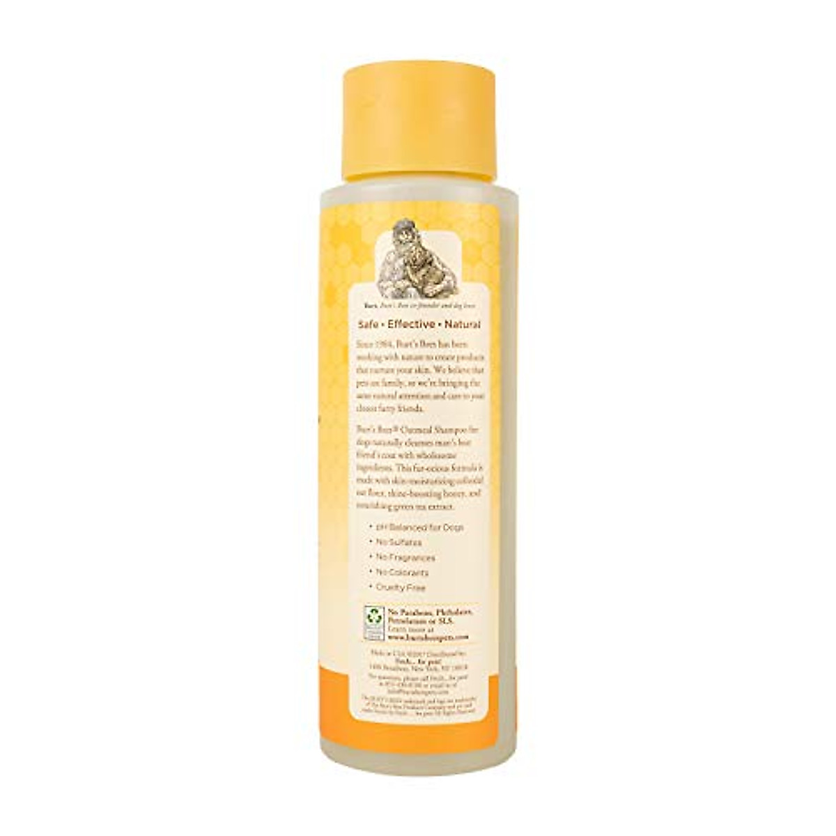 Burt's Bees for Dogs Natural Oatmeal Dog Shampoo | With Colloidal Oat Flour & Honey | Cruelty Free, Sulfate & Paraben Free, pH Balanced for Dogs - Made in USA, 16 Oz - Pack of 6