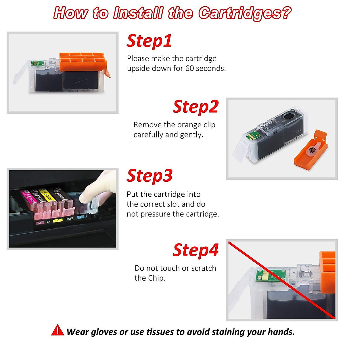 Sotek Compatible PGI-280XXL CLI-281XXL 280XL 281XL 280 281 Ink Cartridges, Use with PIXMA TS9120 TS8120 TS8220 TS8320 TS8322 TS9120 TS8100 TS8200 TS8300 Printers (with Photo Blue)