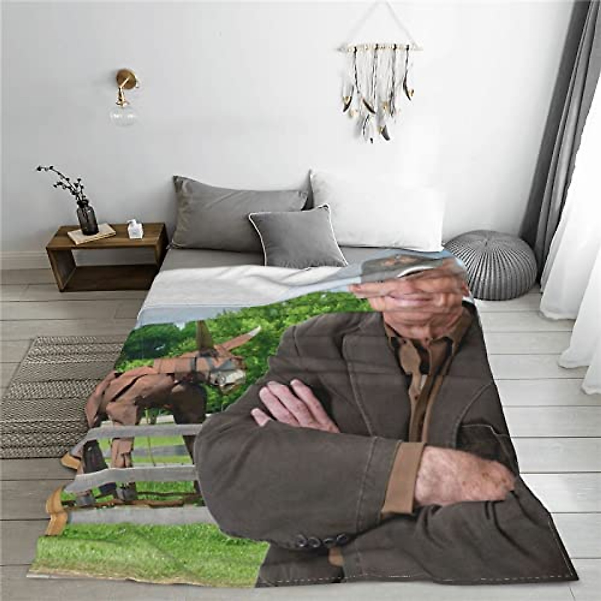 Flannel Blanket Mel Tillis Soft Lightweight Throw Blanket Warm Durable Sofa Couch Decor Beding 50"X40"