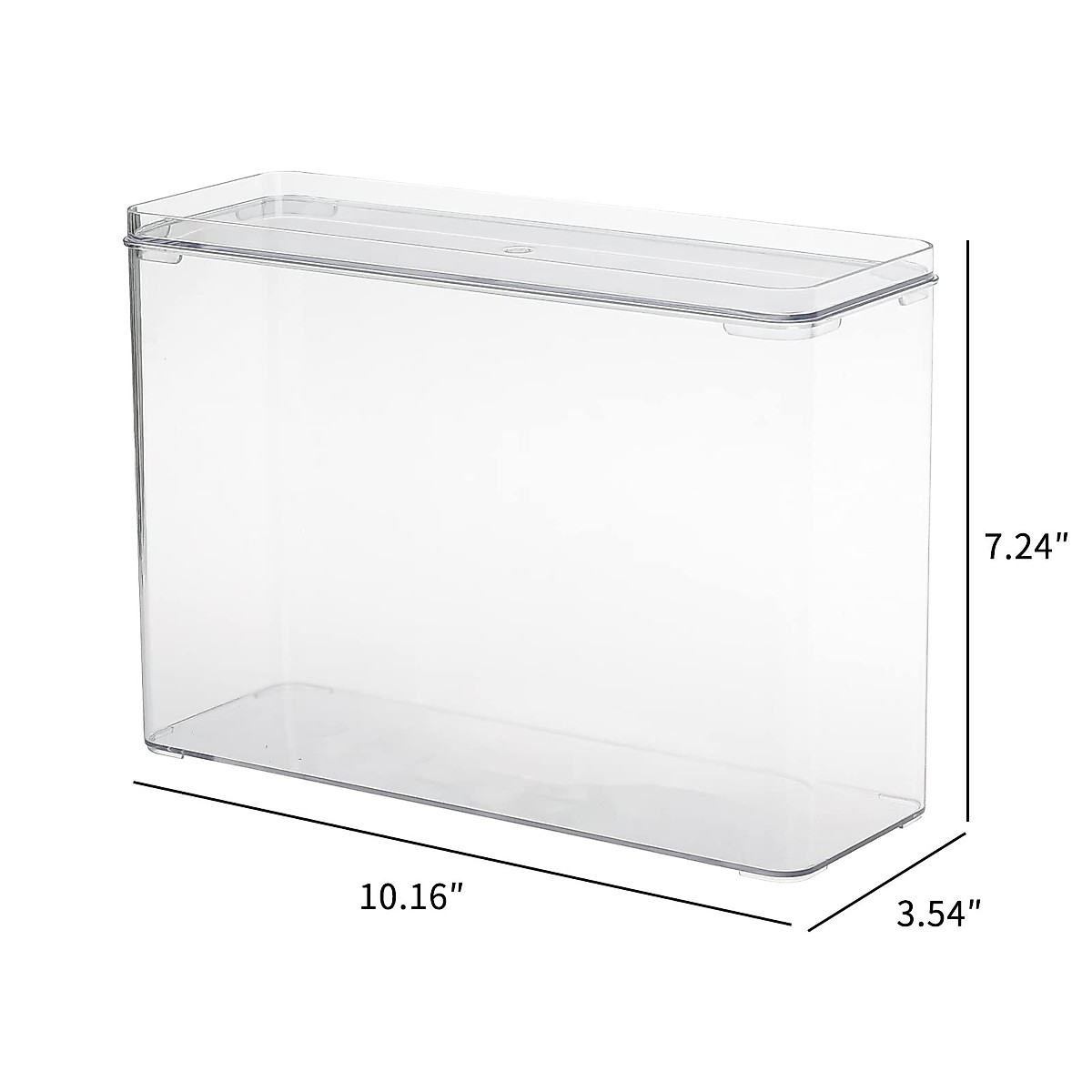 FABROK Plastic iPhone Case Organizer, Clear Storage Holder Box with Lid for Cell Phone Basic Cases, Multifunctional Phone Case Storage Box for Desk, Cupboard, Cabinet