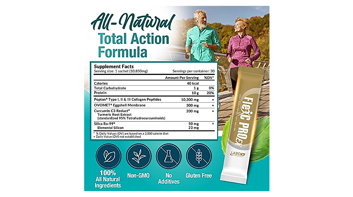 LABO Nutrition FlexC PRO EX Collagen | Supports Joints, Skin & Bones