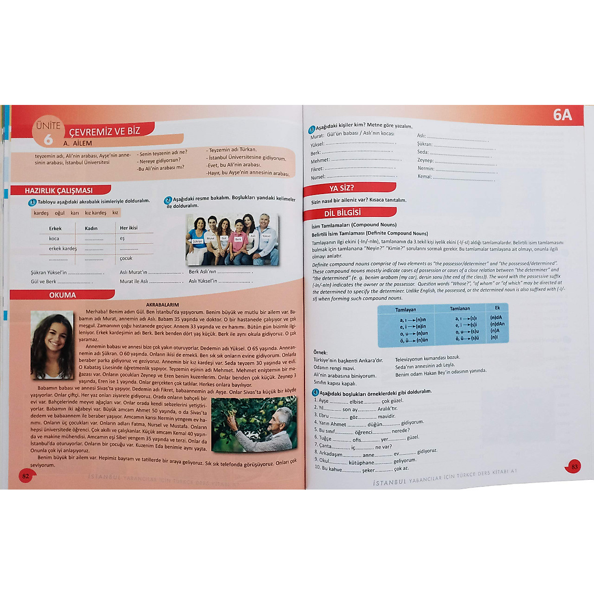 Istanbul A1 Turkish Language Course Book Set Beginner Level with Workbook